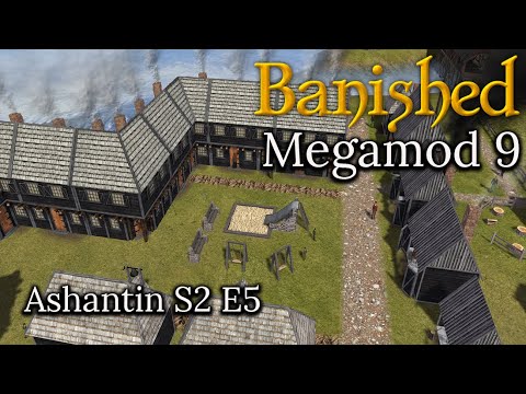 Banished Megamod 9 S2 2022 E5 Fascinating Houses, Chapel, Cemetery ...