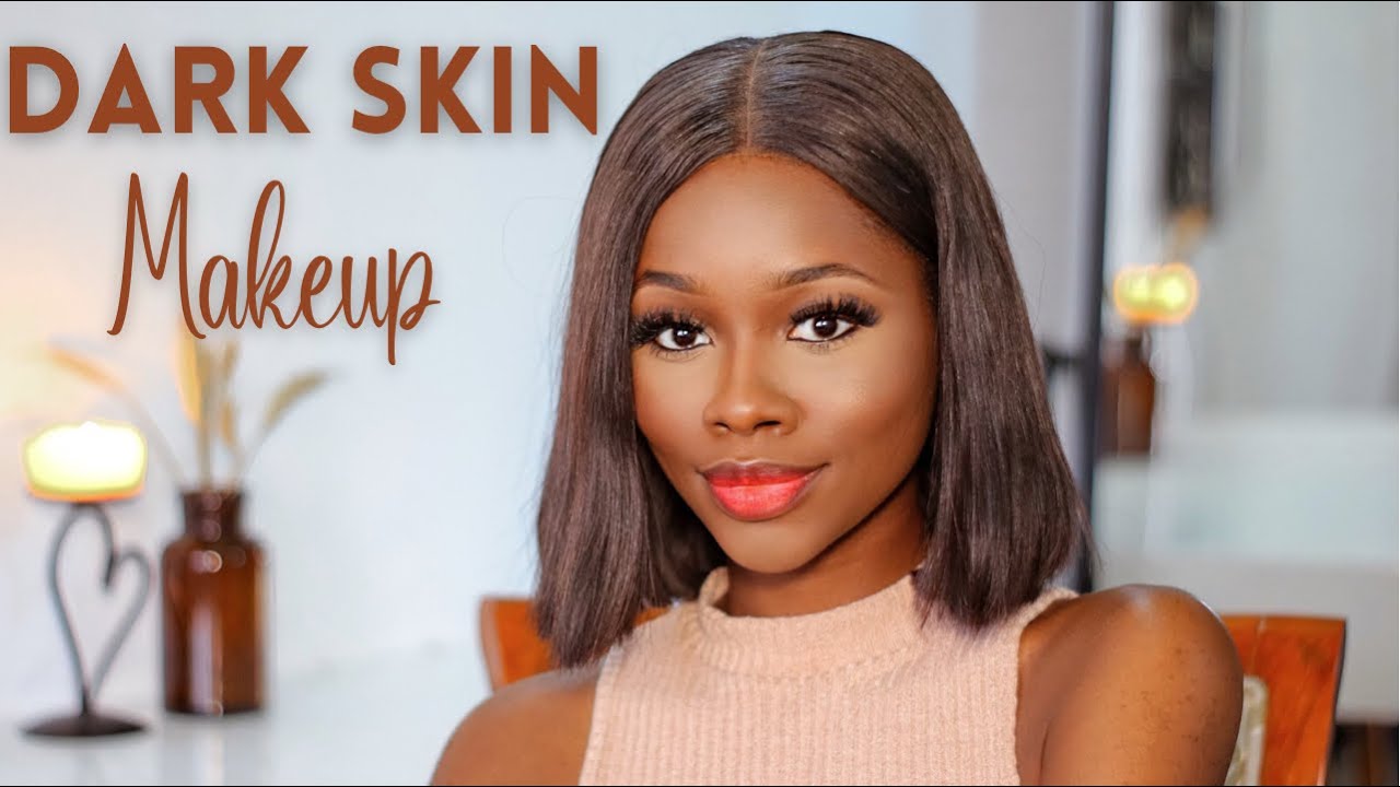 My Quick & Easy Black Girl Makeup Routine for dark skin. - YouTube