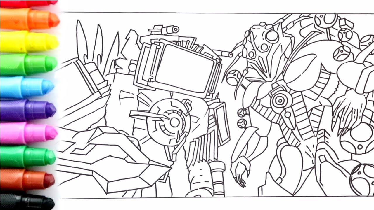 Cara Menggambar TITAN TV MAN Vs COUNTER TITAN (SKIBIDI TOILET ...