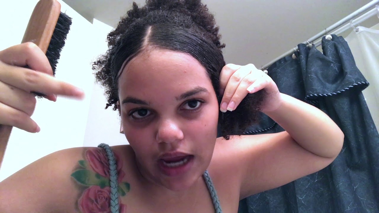 Side part slick back puff 4a/4b natural hairstyle - YouTube