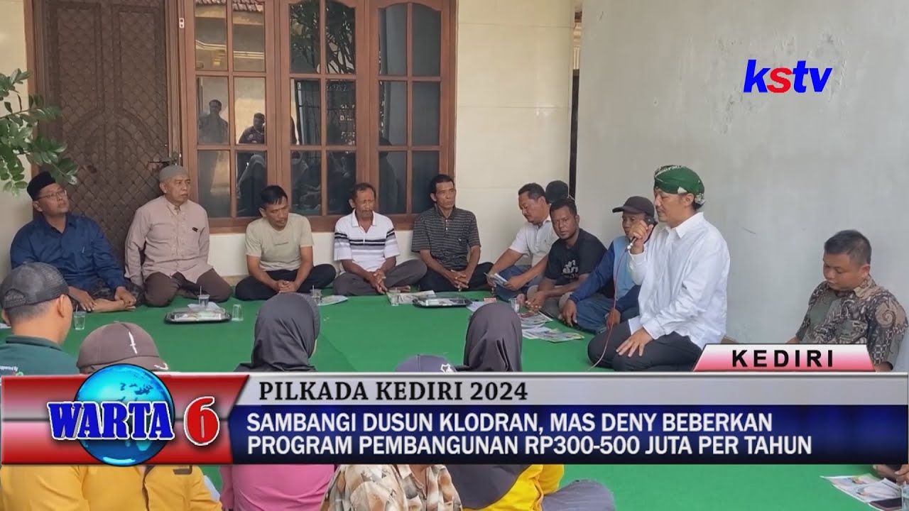 KEDIRI - SAMBANGI DUSUN KLODRAN, MAS DENY BEBERKAN PROGRAM 300-500 JUTA PER DUSUN - YouTube
