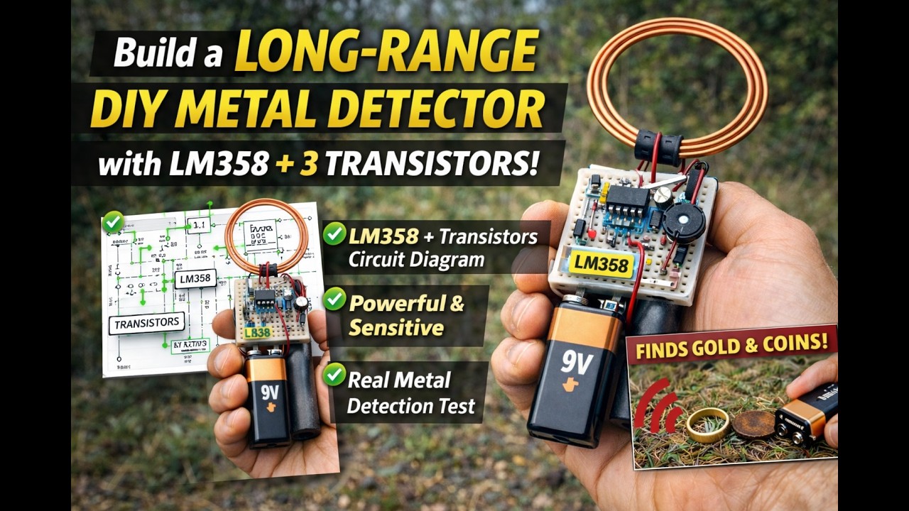 Diy metal detector | "How to Make a Long-Range Metal Detector at Home ...