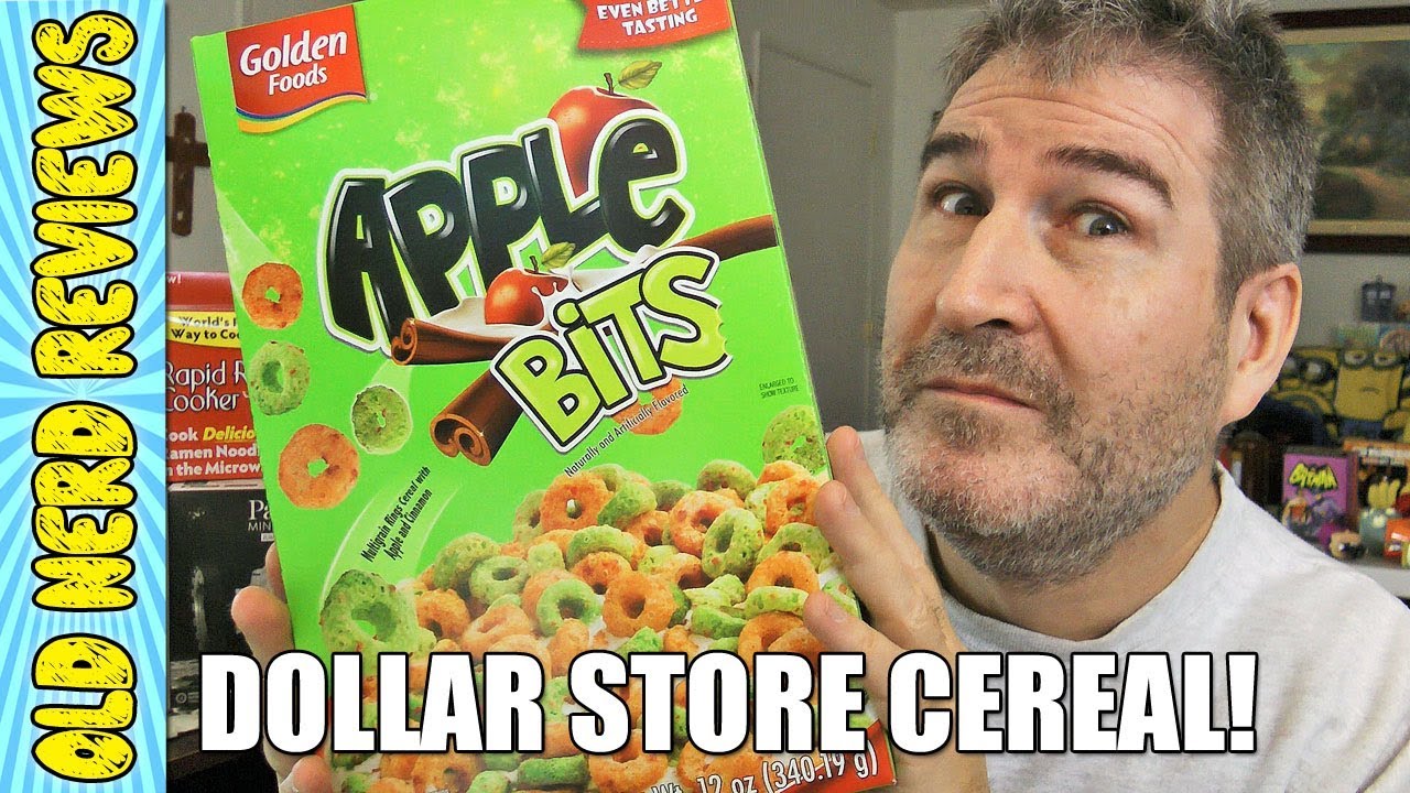 Apple Bits Cereal REVIEW (Eating The Dollar Stores) 💵💲 - YouTube