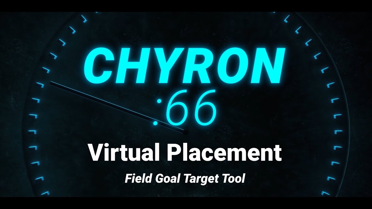 Chyron :66 - Virtual Placement - Field Goal Target Tool - YouTube
