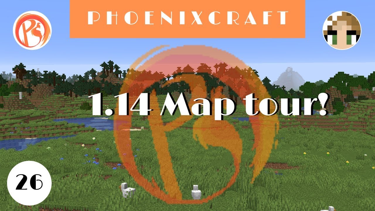 Phoenixcraft 1.14 Map Tour! : Phoenixcraft #26 : Let's Play Minecraft - YouTube