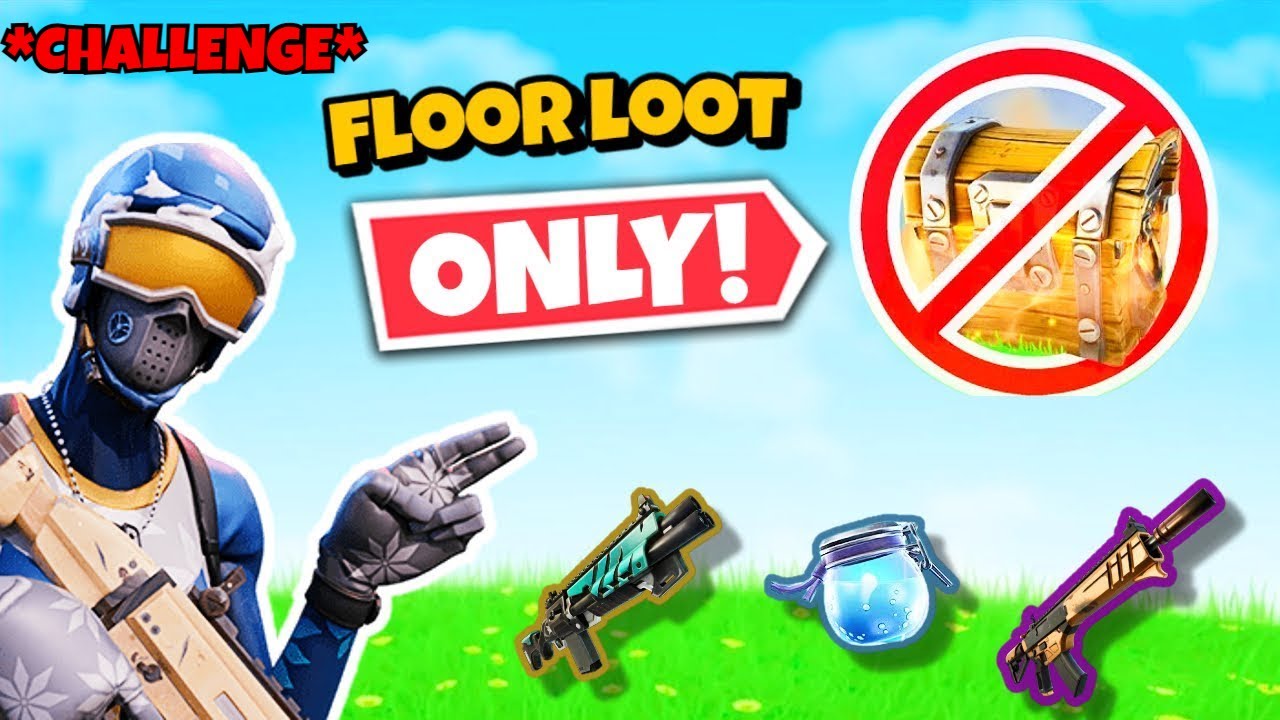 The FLOOR LOOT *ONLY* Challenge in Fortnite Season 3! - YouTube