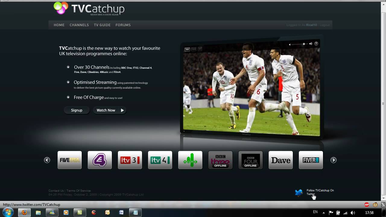 Re Uploaded: Cool Site 2: TvCatchup - Watch Live Tv (UK Residents Only ...