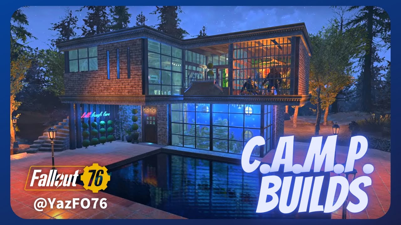 Fallout76 CAMP Build Modern house by Yaz - YouTube