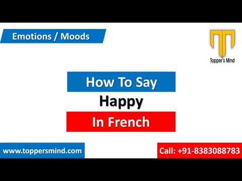 How to say Happy in French - YouTube