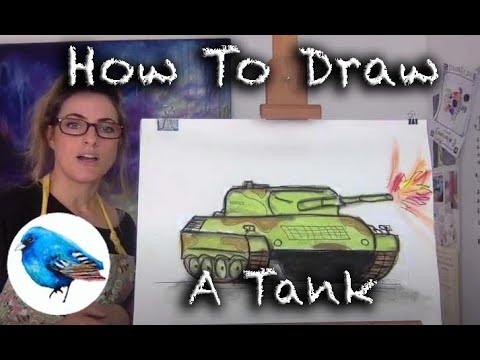 Learn how to draw A TANK: STEP BY STEP GUIDE! (Age 5 +) - YouTube