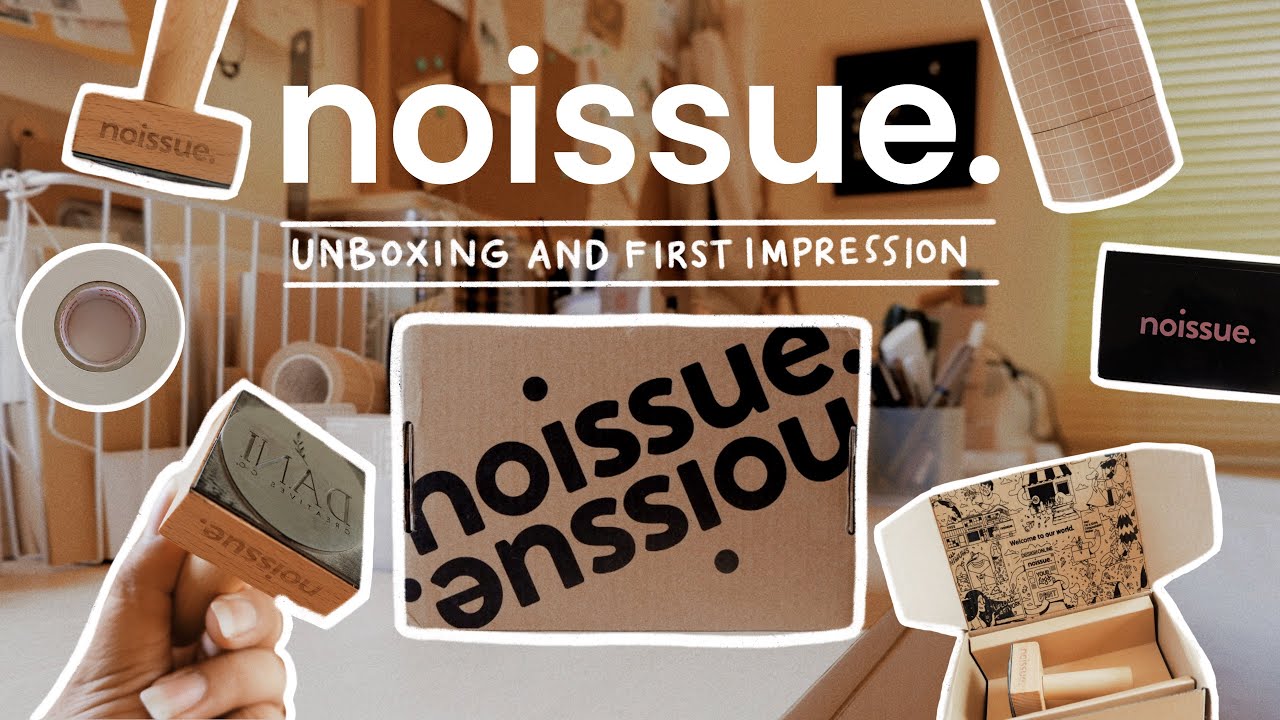 noissue custom tape & stamp // unboxing & first impression + indie folk ...