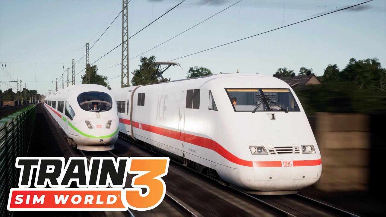 Wettrennen zwischen ICE 1 & ICE 3 - Parallelfahrt Augsburg - München ...