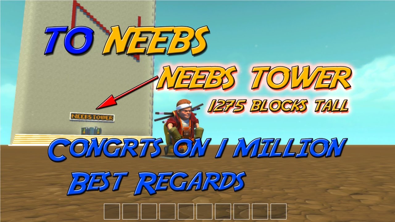 NEEBS TOWER | TALLEST BUILDING IN SCRAP MECHANIC EVER! - YouTube