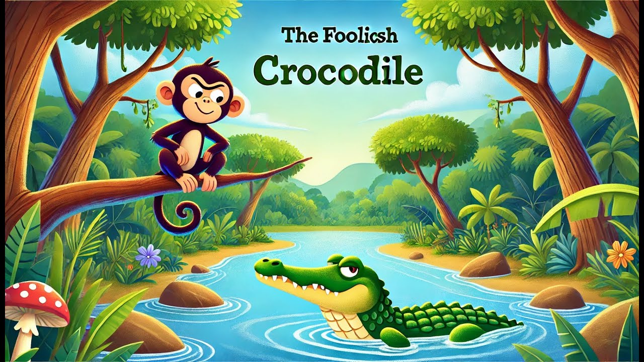 The Foolish Crocodile | Learn English with story | Improve your English ...