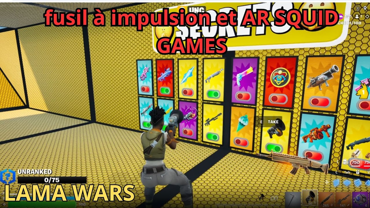 SECRET LAMA WARS ZONE WARS UNC MAP FORTNITE Comment trouver le fusil à ...