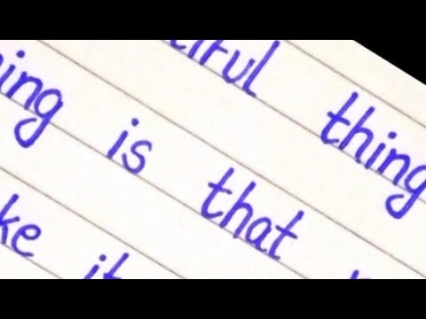 beautiful handwriting practice.. - YouTube