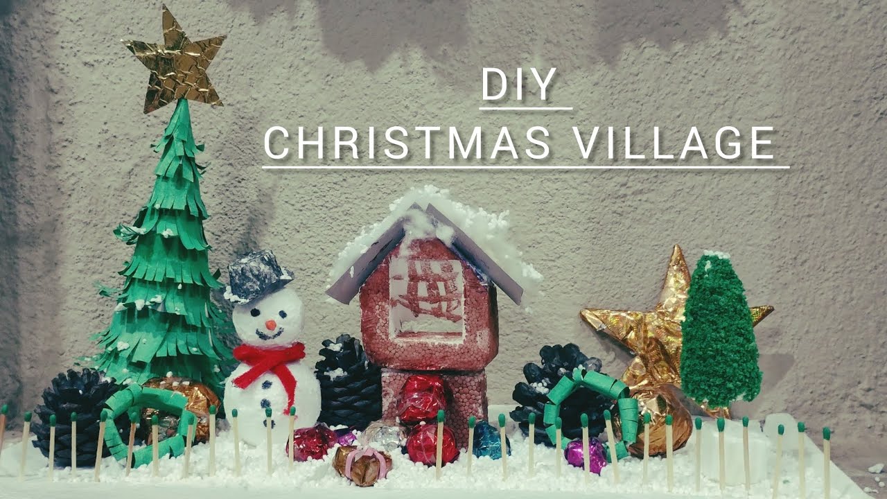 DIY CHRISTMAS VILLAGE | Christmas Village Craft ideas | SIMPLE AND EASY ...