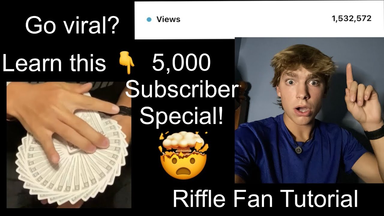 The Riffle Fan! In Depth Cardistry Tutorial! 5,000 Subscriber Special ...