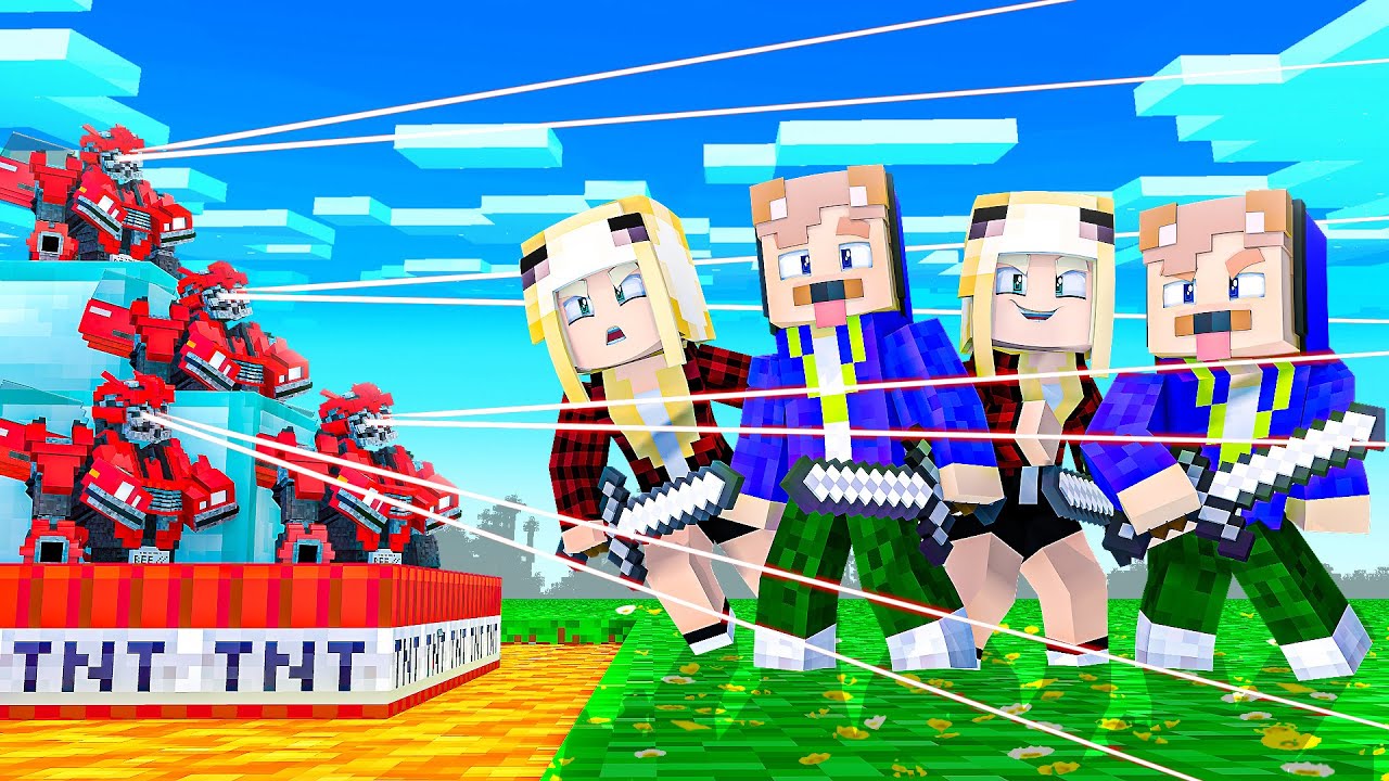 SICHERSTE MINECRAFT BASE VS. EPICSTUN UND KATHA! - YouTube