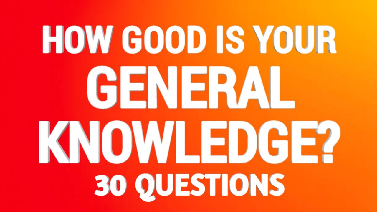 How Intelligent Are You? 20 Trivia Quiz Questions And Answers. - YouTube