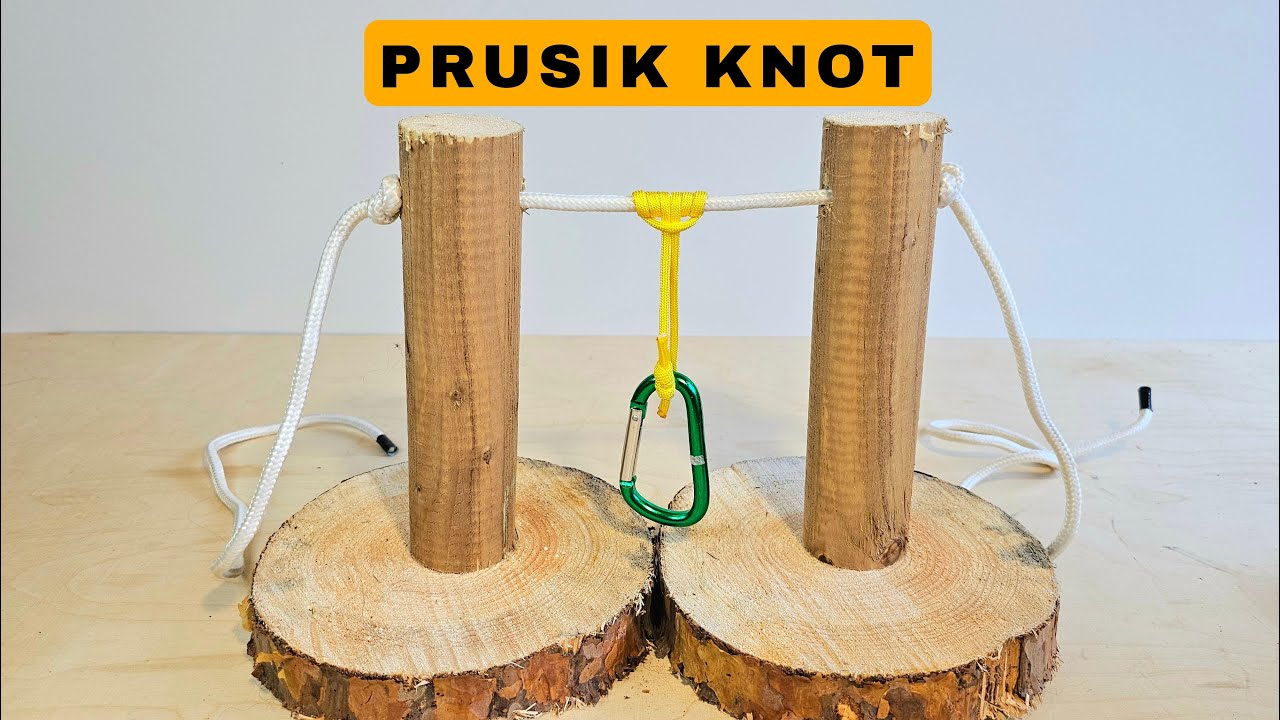 PRUSIK KNOT // Knot Used To Attach a Loop Of Cord Around a Rope ...