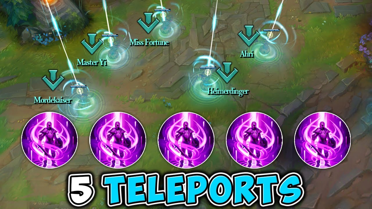 WE ALL RAN TELEPORT AND MADE HILARIOUS CROSS MAP PLAYS (THIS IS SO FUN ...