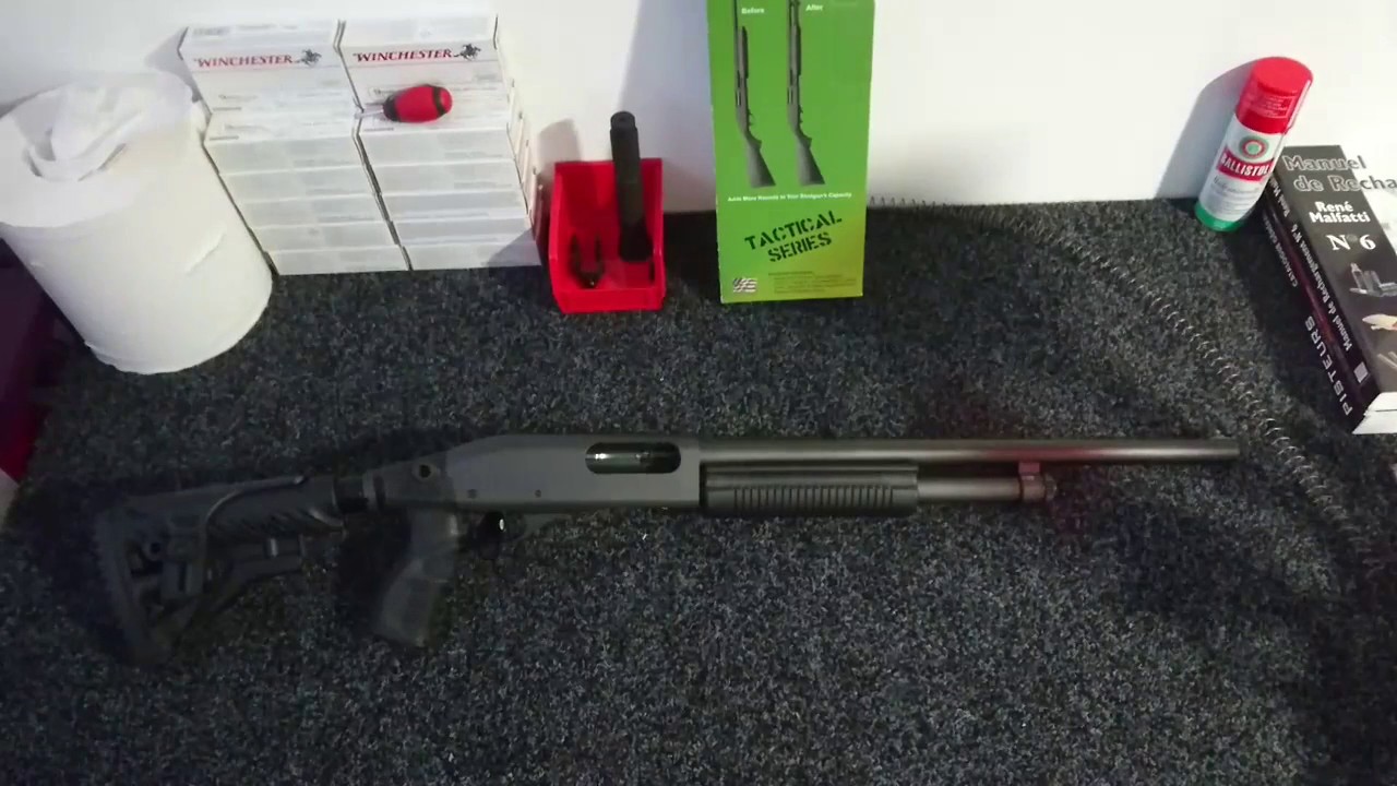 Montage rallonge remington 870 - YouTube