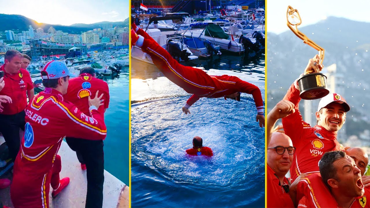 Charles Pushing FRED in the water and then Jumping in 🤩 Behind the ...