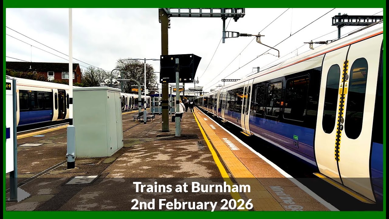 Trains at Burnham | Monday Afternoon on the GWML | GWR and Elizabeth ...