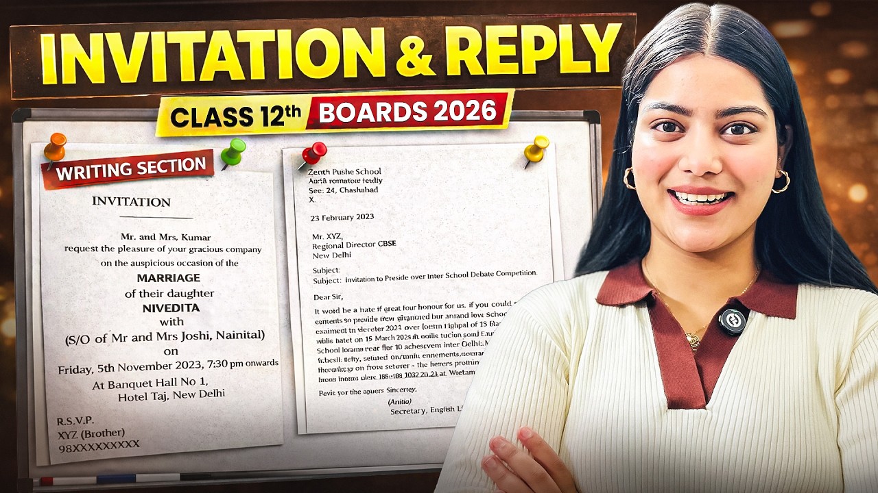 Invitation Writing Class 12 English | Formal & Informal Invitation ...