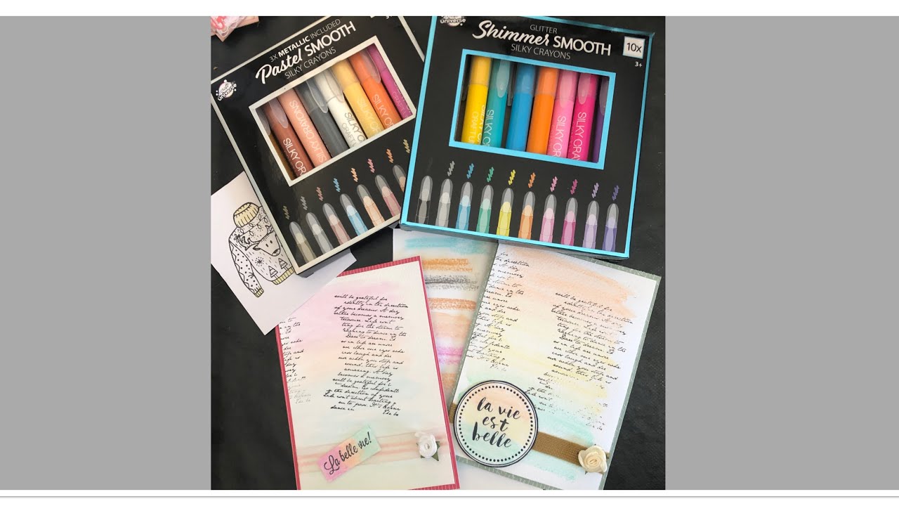 TEST DES CRAYONS PASTEL (silky crayons) ACTION / TOP OU FLOP? - YouTube