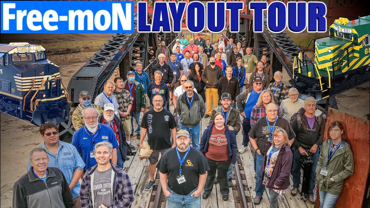 N Scale Model Railroad Layout Tour Free-moN Evanston WY 2021 FreemoN ...