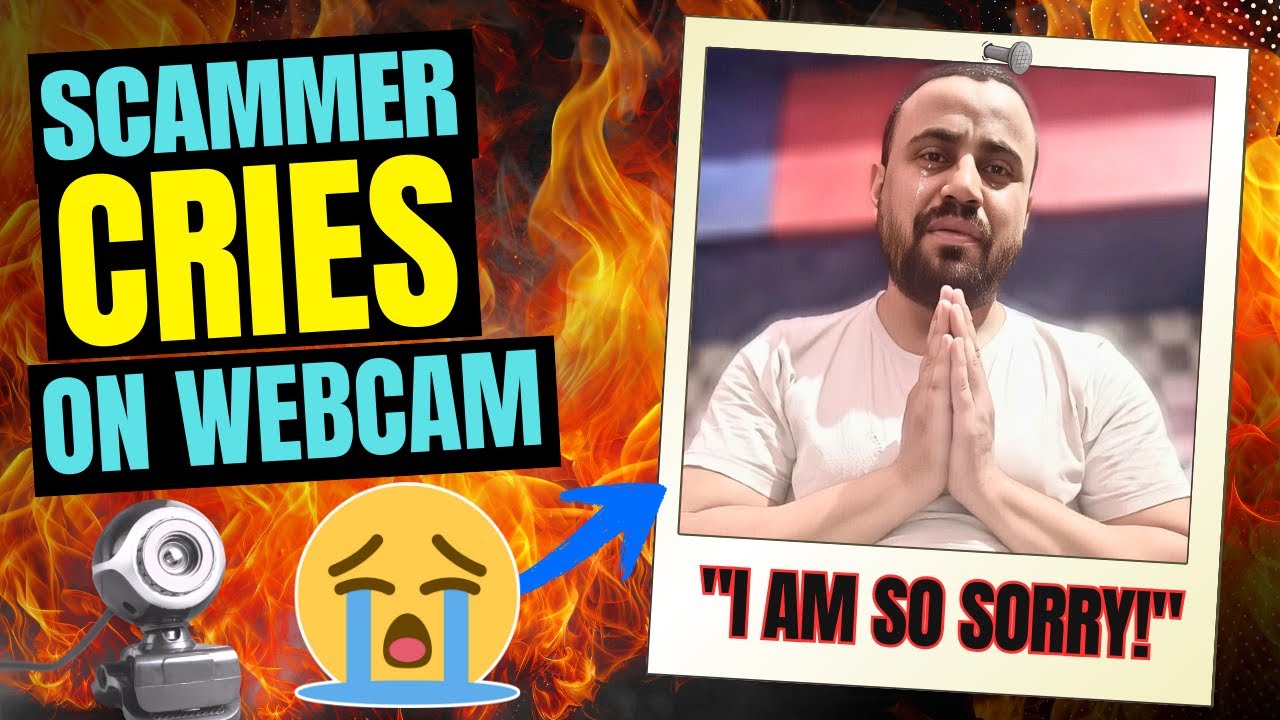 INDIAN Scammer Cries on WEBCAM After I HACKED Him! - YouTube