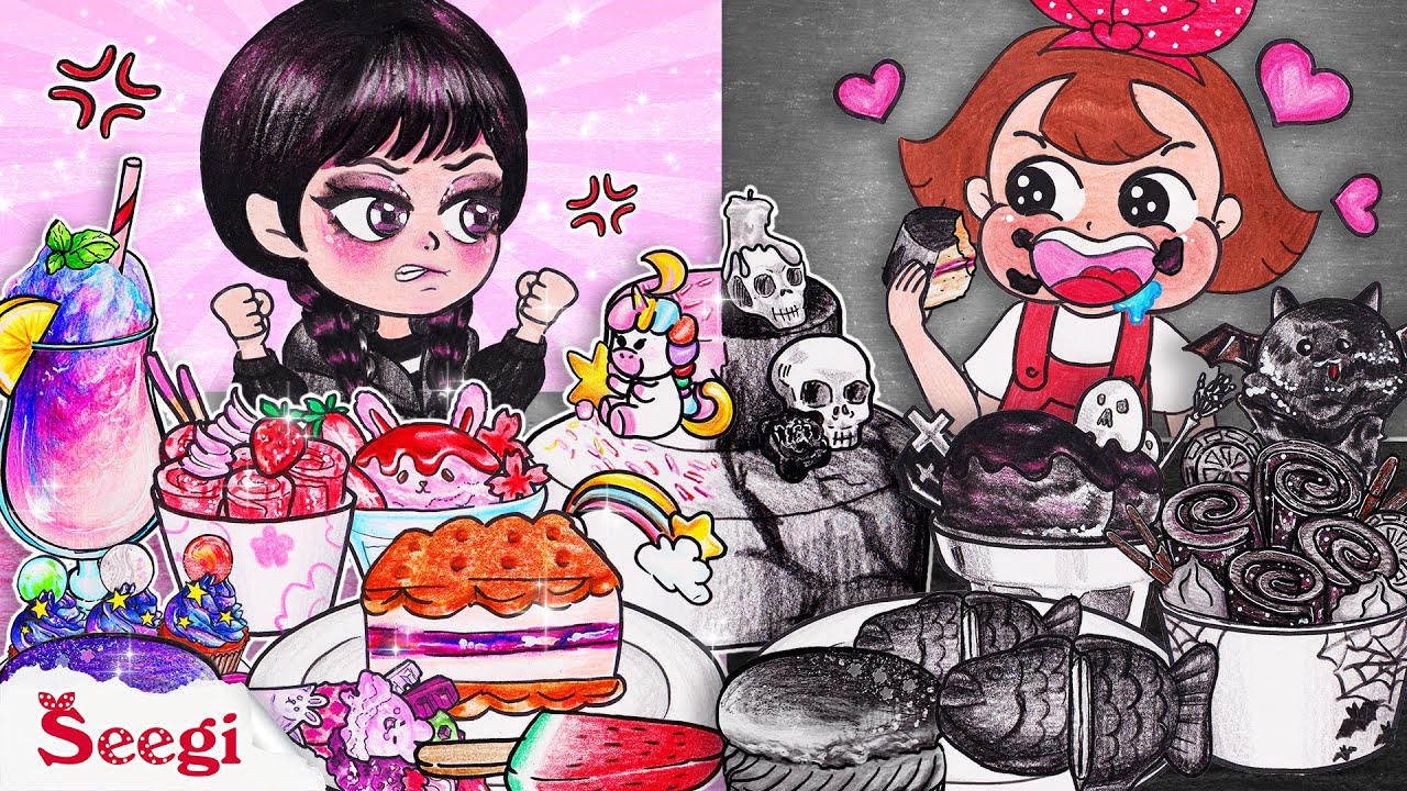 [ paper diy ] Real vs Fake: Wednesday Addams vs Seegi Convenience Store ...