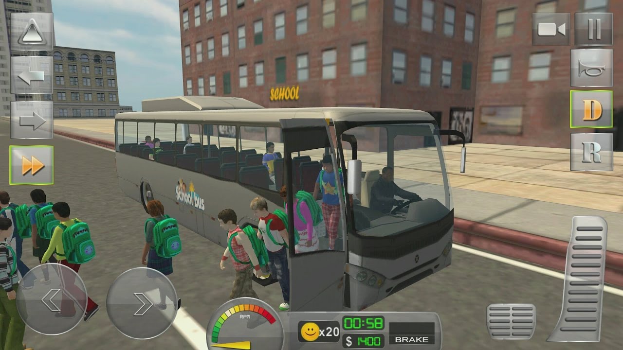 School Bus Driver 3D Simulator Android Gameplay #14 - YouTube