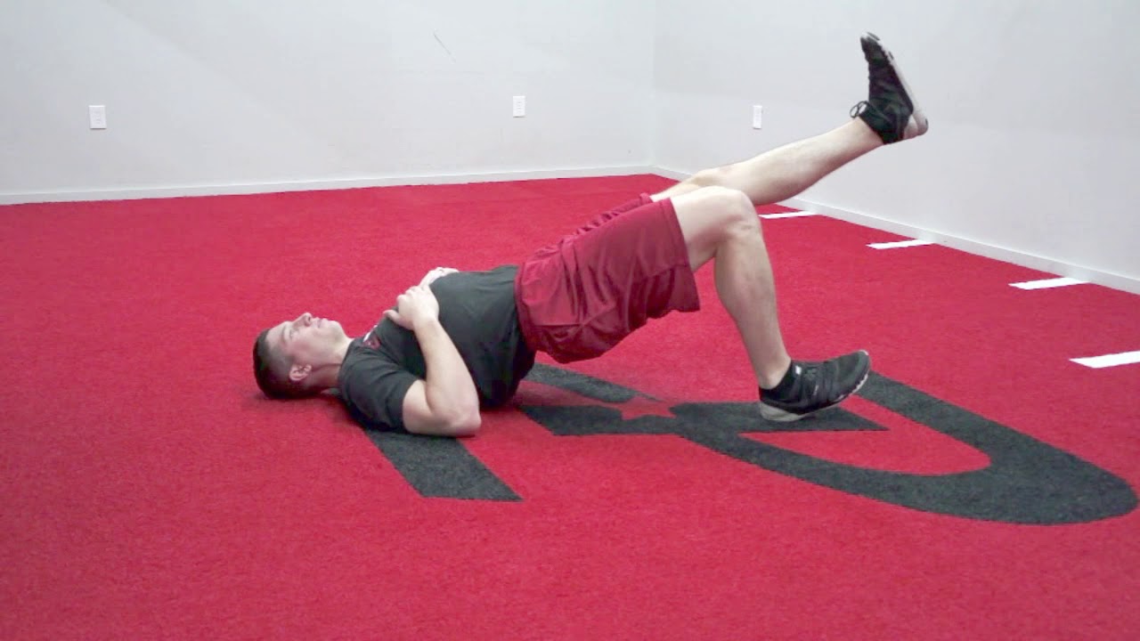 Single Leg Glute Bridge - YouTube