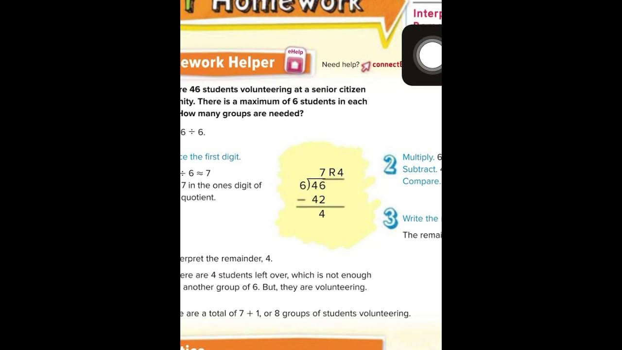 Chapter 3, Lesson 12 Homework - YouTube