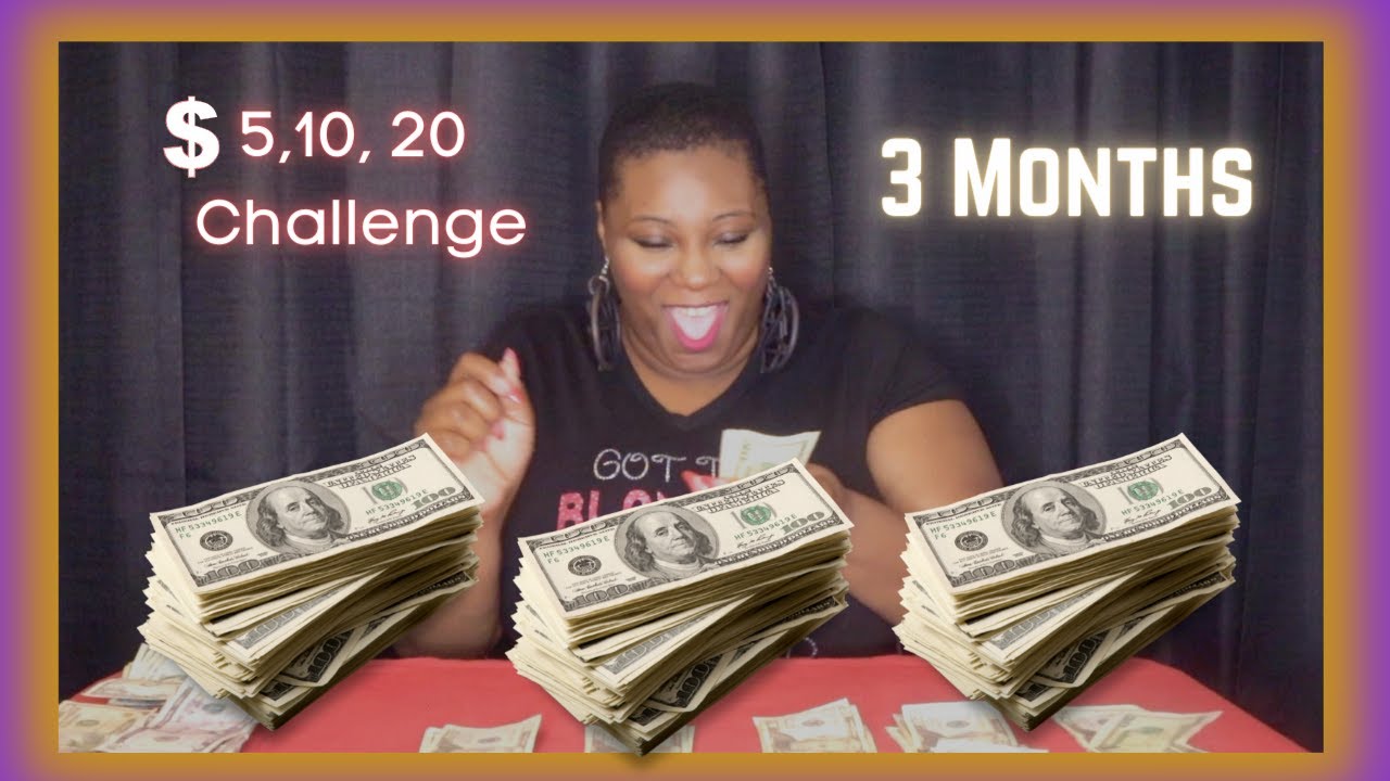 Savings Challenge | 3 Month Update | $5, $10, $20 Money Savings ...