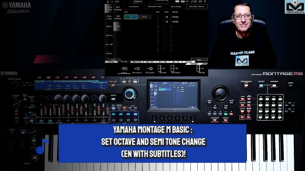 Yamaha Montage M | Basic : How to set Octave and Tone change (EN ...