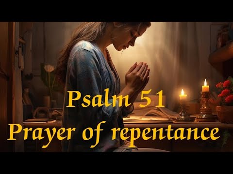 Prayer of repentance (Psalm 51). David's prayer of repentance. #psalm51 ...