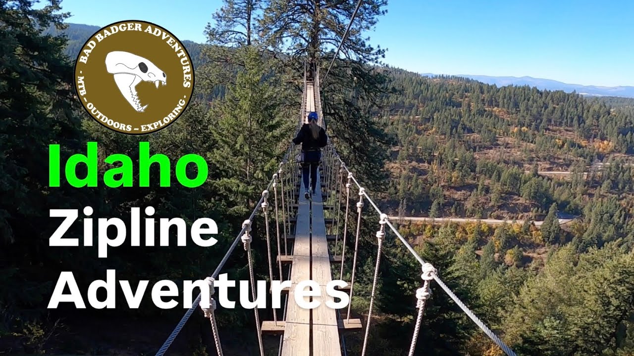 Zipline Adventure in CDA Idaho - YouTube