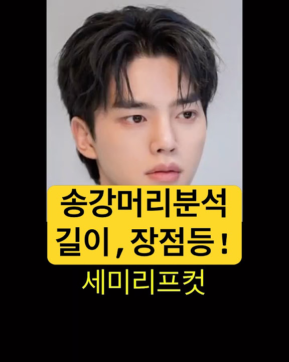 송강머리 세미 리프컷 분석 길이 장점 등 Youtube