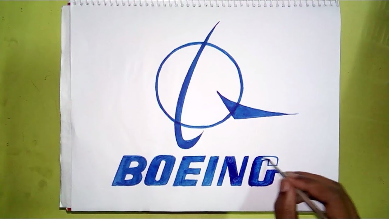 How to draw the Boeing logo - YouTube