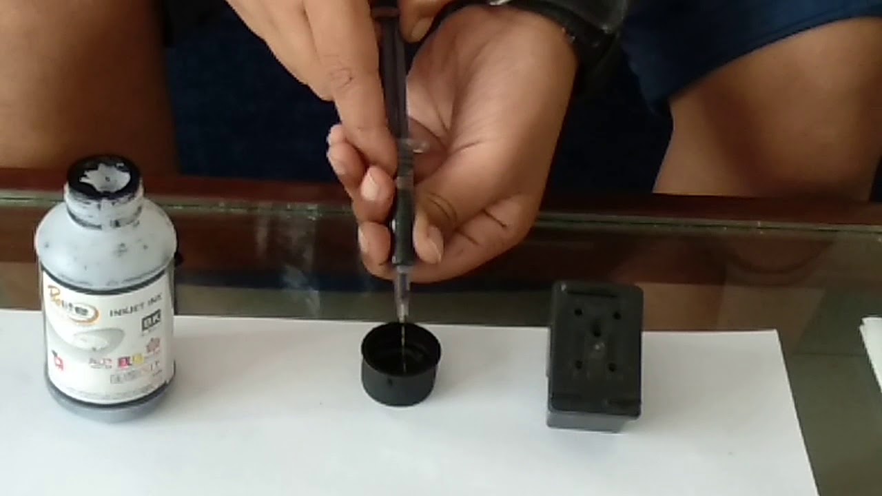 Easiest way to refill hp ink cartridge WITHOUT SUCTION TOOL - YouTube