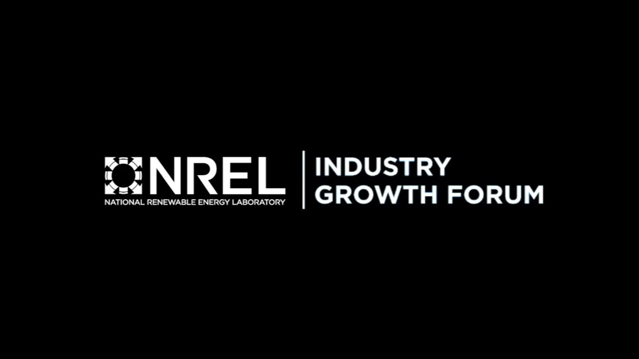 NREL Industry Growth Forum - YouTube