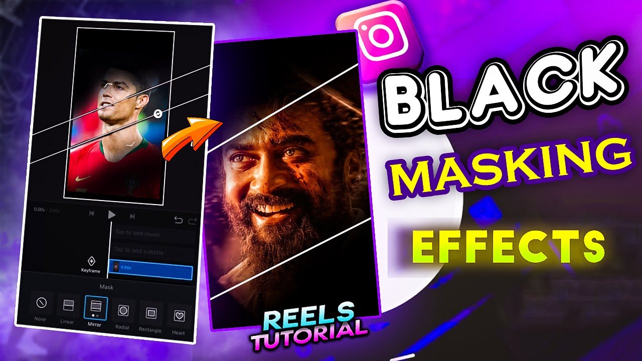 🔥 BLACK MASKING EFFECT EDITNG TUTORIAL🔥UNIQUE IDEALITY REELS EDITNG🔥 ...