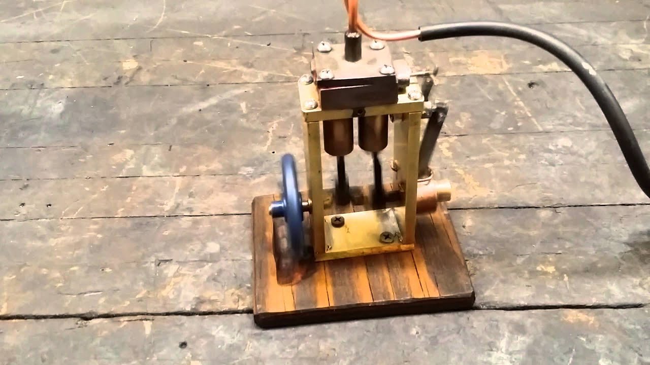 Homemade steam engine - YouTube