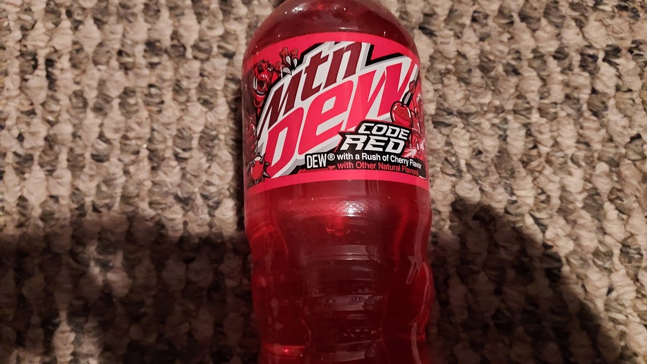 Mtn Dew Code Red 20 FL OZ Bottle Sip N Review - YouTube