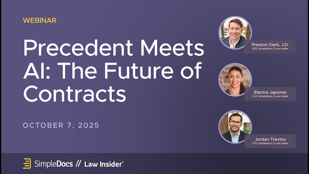 Precedent Meets AI: The Future of Contracts with SimpleDocs + Law ...