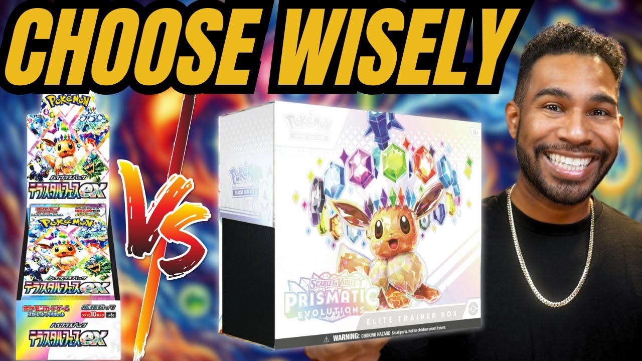 Prismatic Evolutions vs Terastal Festival - YouTube